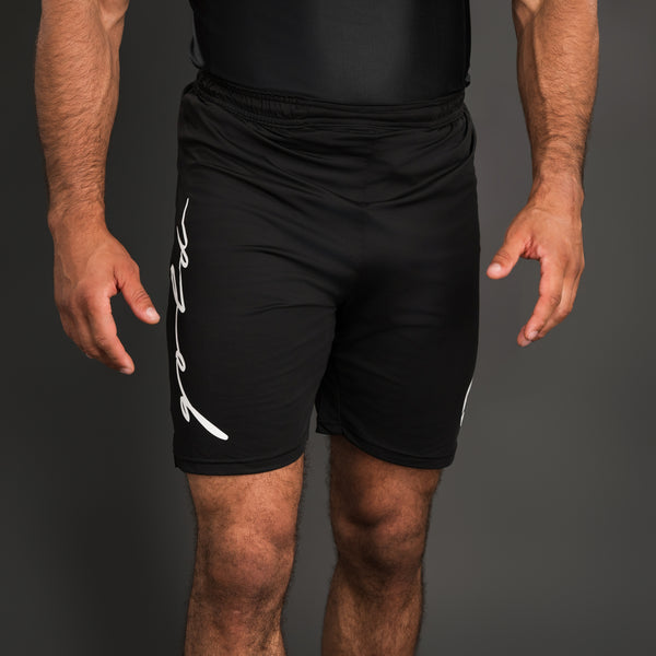 No-Gi Jiu Jitsu Fight Shorts (Black, IBJJF Legal) | Gold BJJ