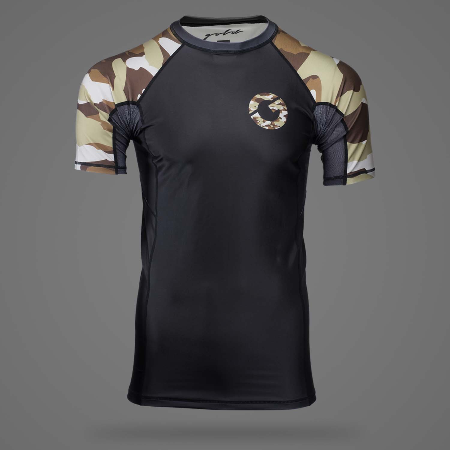 Camo Rash Guard for No-Gi Jiu Jitsu | Gold BJJ