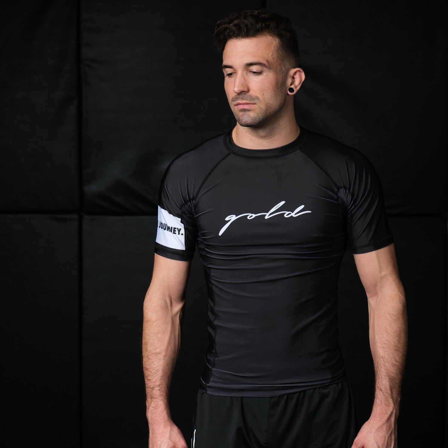 Foundation Ranked Jiu Jitsu Rash Guard | Gold BJJ