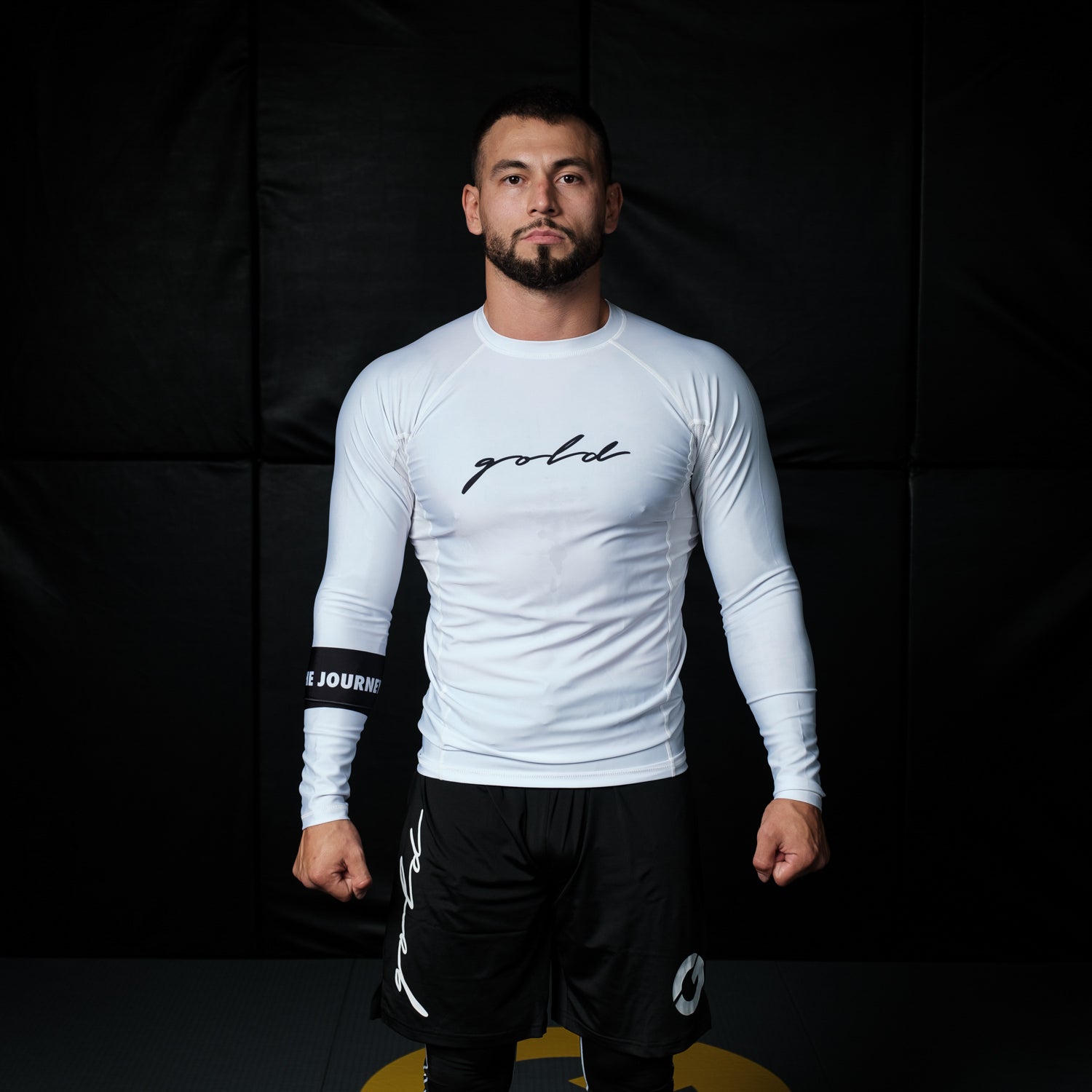 Foundation Ranked Jiu Jitsu Rash Guard | Gold BJJ