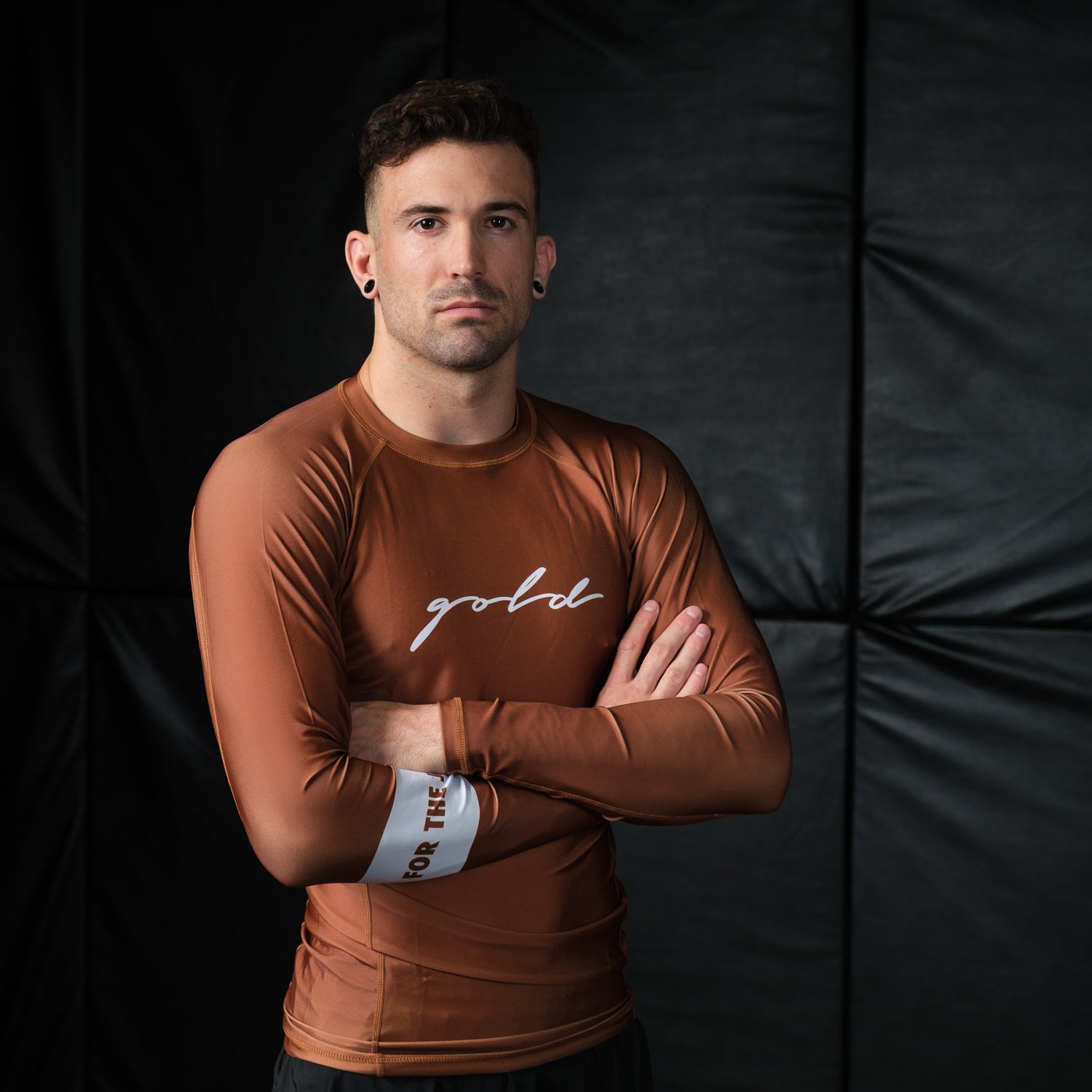 Foundation Ranked Jiu Jitsu Rash Guard | Gold BJJ