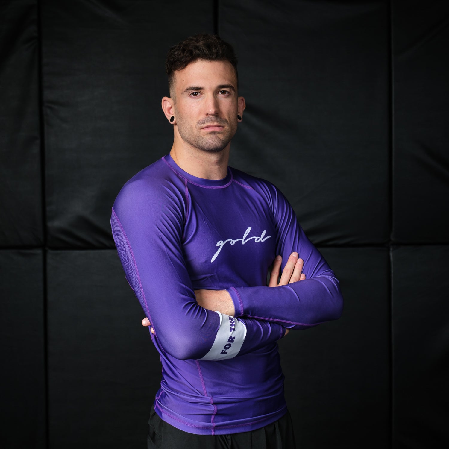 Foundation Ranked Jiu Jitsu Rash Guard | Gold BJJ