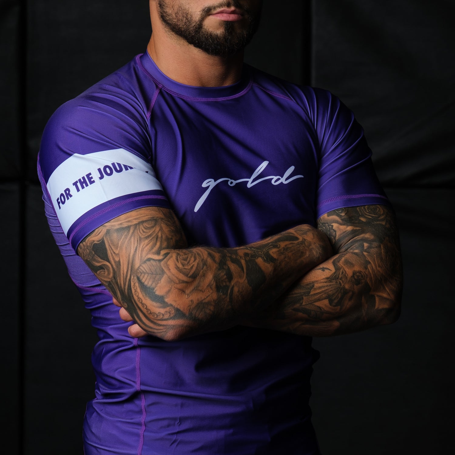 Foundation Ranked Jiu Jitsu Rash Guard | Gold BJJ